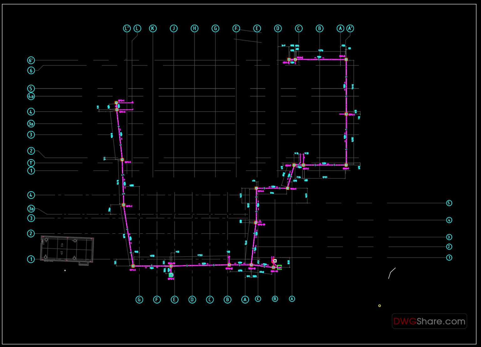 86.Free Download of Residential Sewage Pit Layout Plan Autocad Drawing DWG