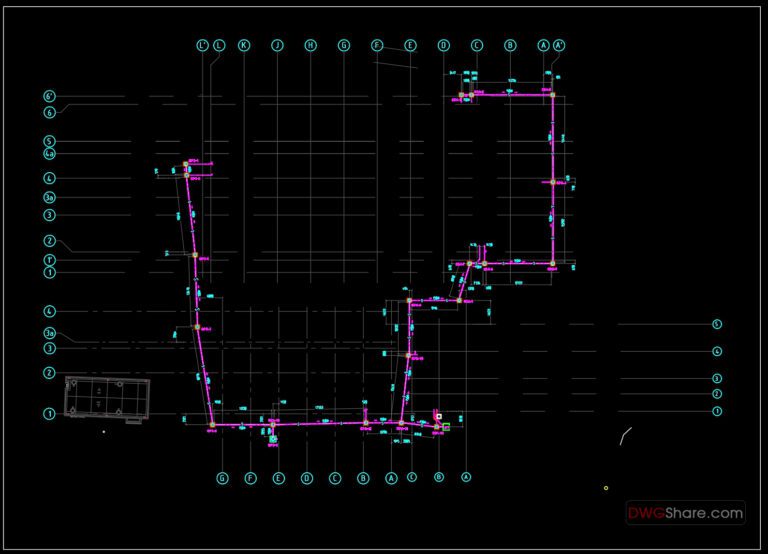 86.Free Download of Residential Sewage Pit Layout Plan Autocad Drawing DWG