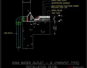 86.Free Download of Residential Sewage Pit Layout Plan Autocad Drawing DWG