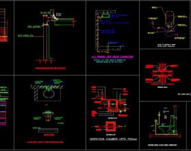 87.Free Download of Rain Water Outlet Parapet Type Installation Autocad ...
