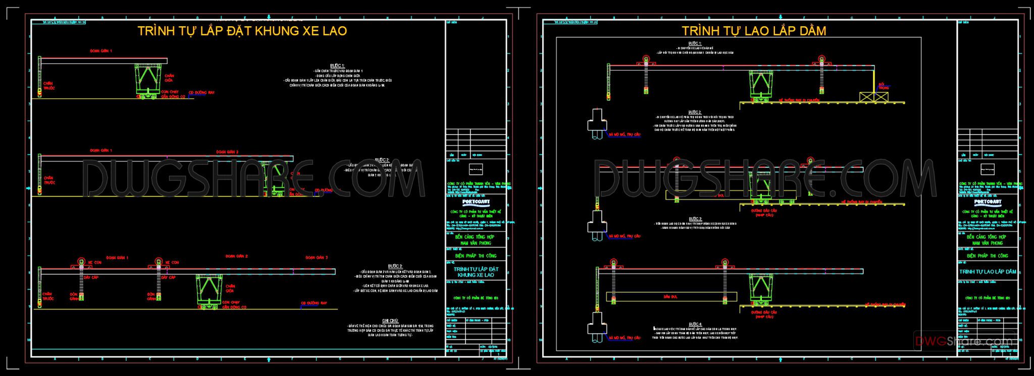 Autocad Drawing Of Methods For Erection Girder For Download