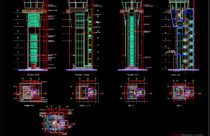 Helipad Plan and Elevation Details Autocad Drawing DWG