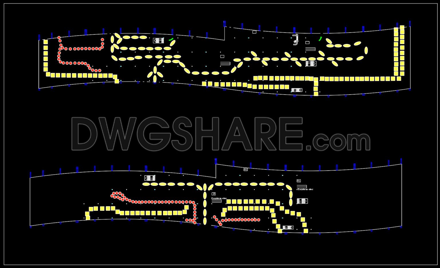 Autocad Drawing Of Plans Xela Air Terminal For Download