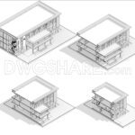 Drawing Of 3-Story Office Building For Free Download - Free Cad Blocks ...