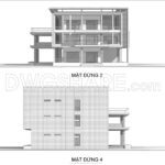 Drawing Of 3-Story Office Building For Free Download - Free Cad Blocks ...