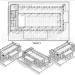 Drawing Of 3-Story Office Building For Free Download - Free Cad Blocks ...