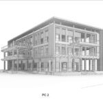 Drawing Of 3-Story Office Building For Free Download - Free Cad Blocks ...