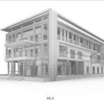 Drawing Of 3-Story Office Building For Free Download - Free Cad Blocks ...
