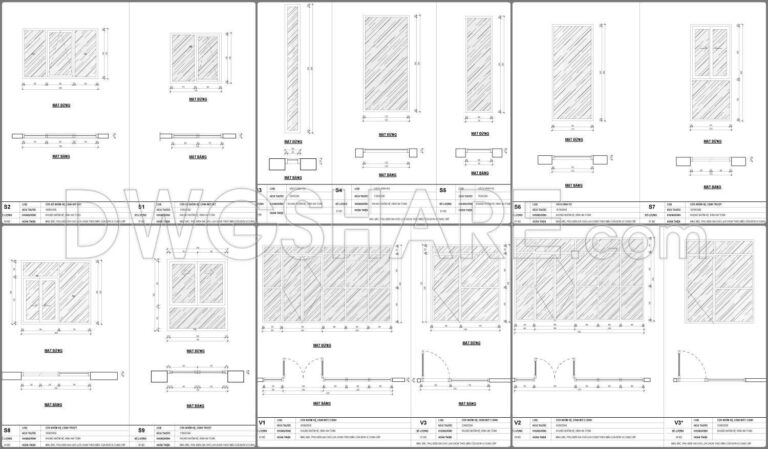 Drawing Of 7-Story House A Complete Project 8.9m x 10.1m For Download