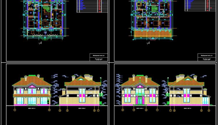 Free Download of Small Family House Autocad Drawing DWG - Free Cad ...