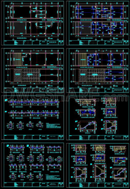 Structural drawing of 9-Story House a Complete Project For Download