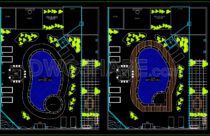 19.Wedding Hall Layout Plan and Elevations CAD