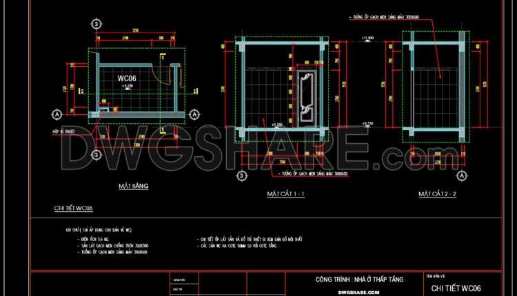 104.WC Layout Plan and elevations details AutoCAD drawing download ...