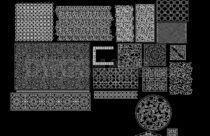 137.Autocad Drawing Of Cornices and molding For Download