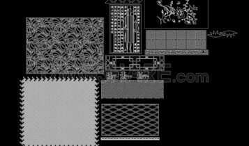 138.Detailed drawings of decorative patterns and moldings in CAD format