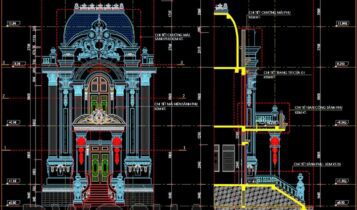 387. Download Free 3-Storey House Elevation Architectural CAD Detail ...