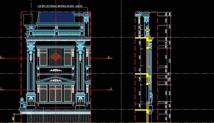 131.Classical Architectural details Blocks free download - Free Cad ...