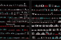 38.Autocad drawings of various types of bonsai trees