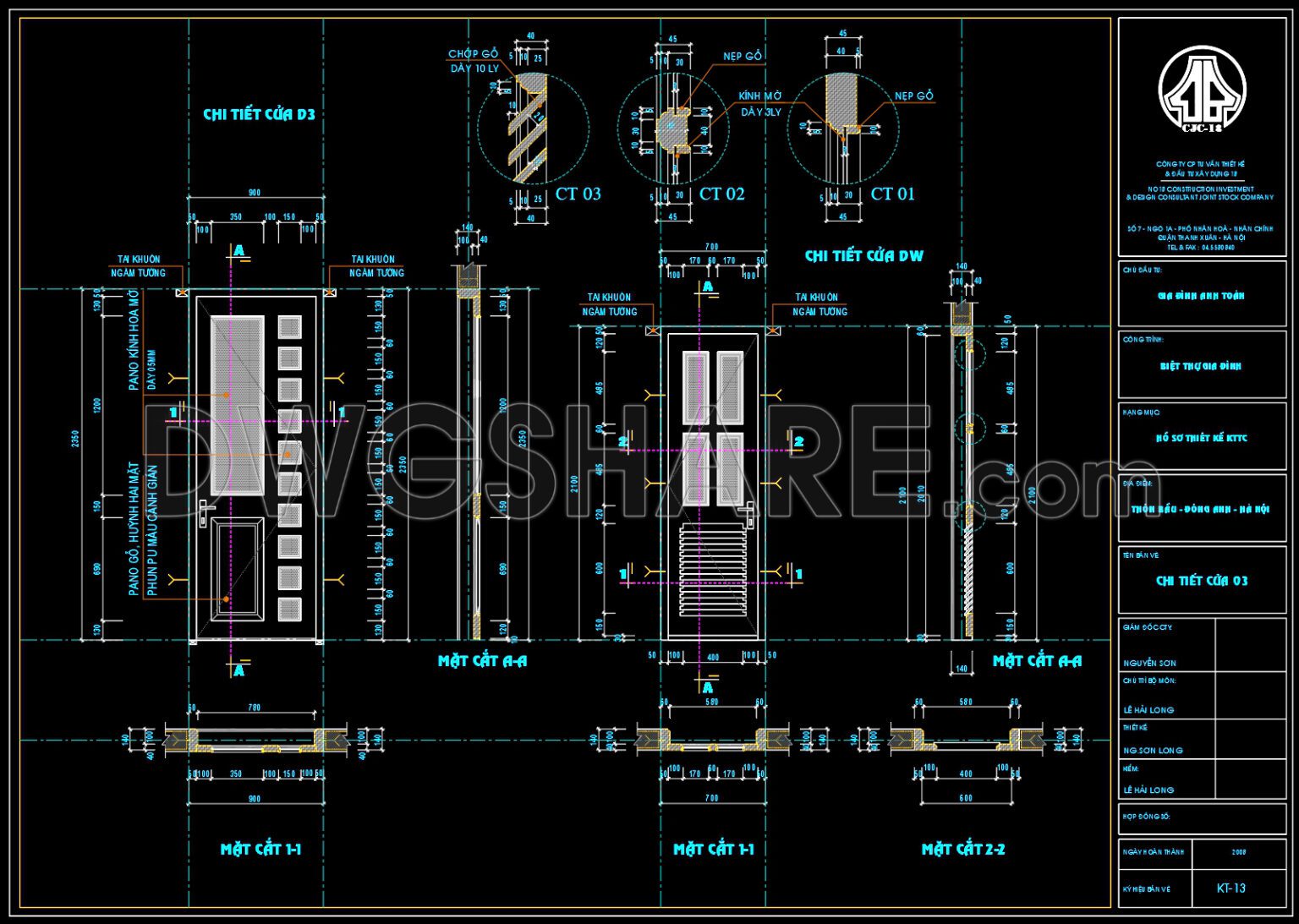 374.Free cad blocks detail door DWG download