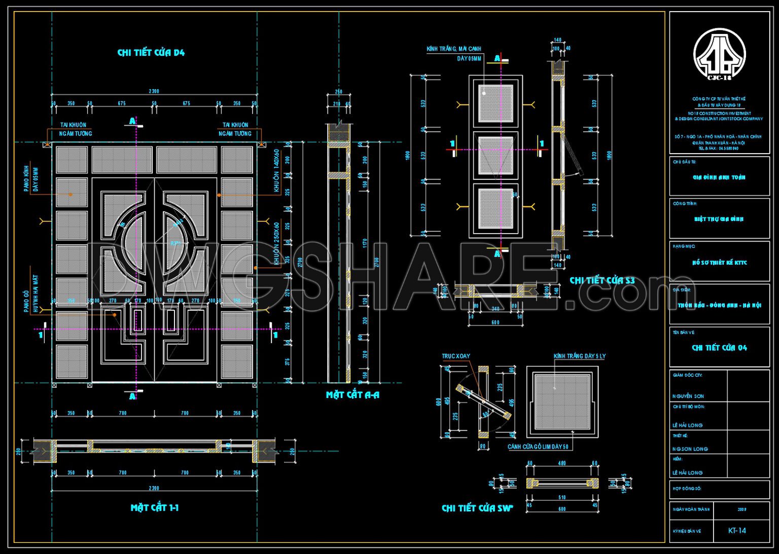 375.Free cad blocks detail door DWG download