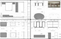 23.Beds in top view AutoCAD blocks free download