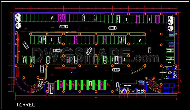 4. Autocad Drawing Of Parking For Free Download