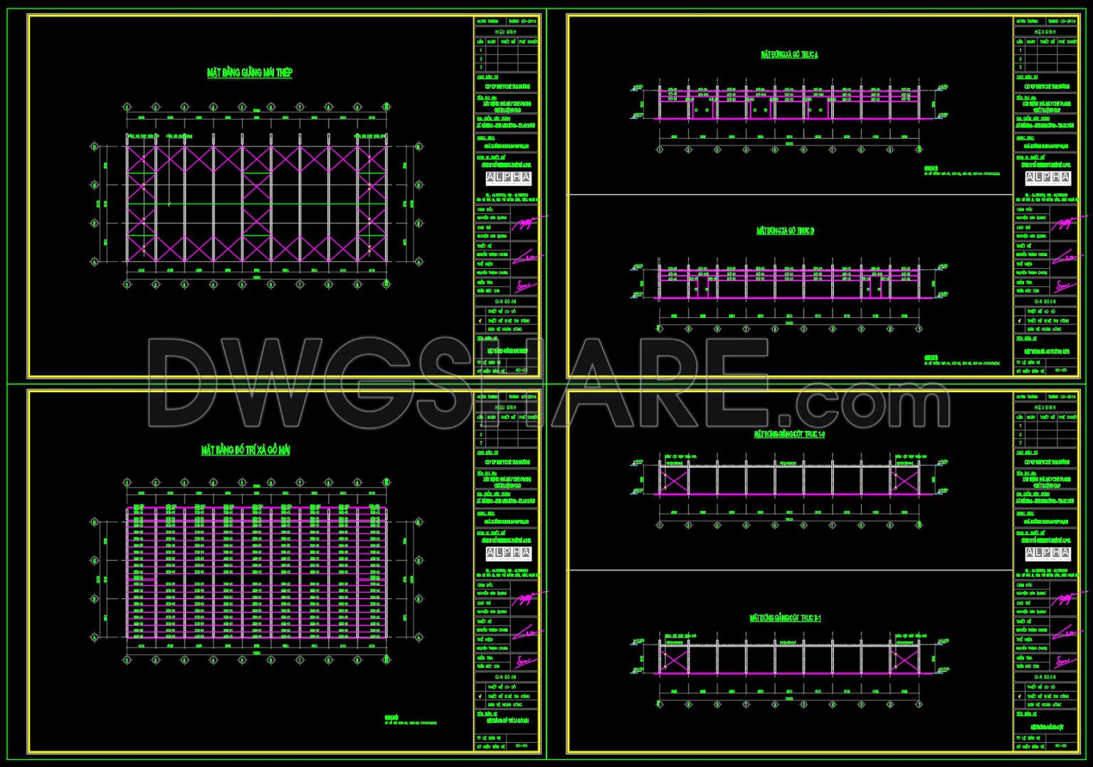 43.Autocad Drawing Of Factory Plan, Elevation and Sections Details For ...