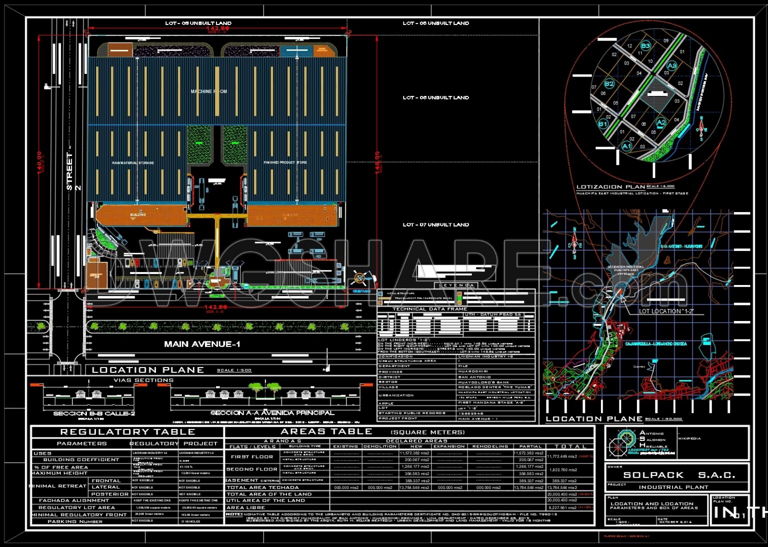 45.Autocad Drawings Of Complete Industrial Plant Project Plans For Download