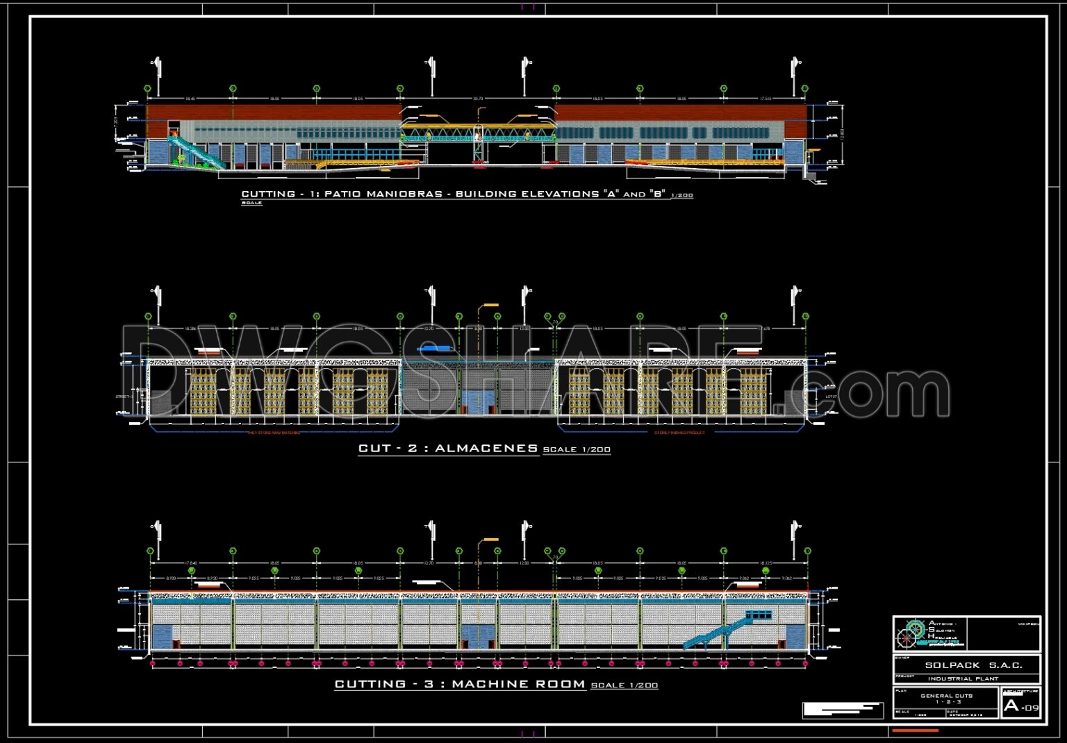 45.Autocad Drawings Of Complete Industrial Plant Project Plans For Download