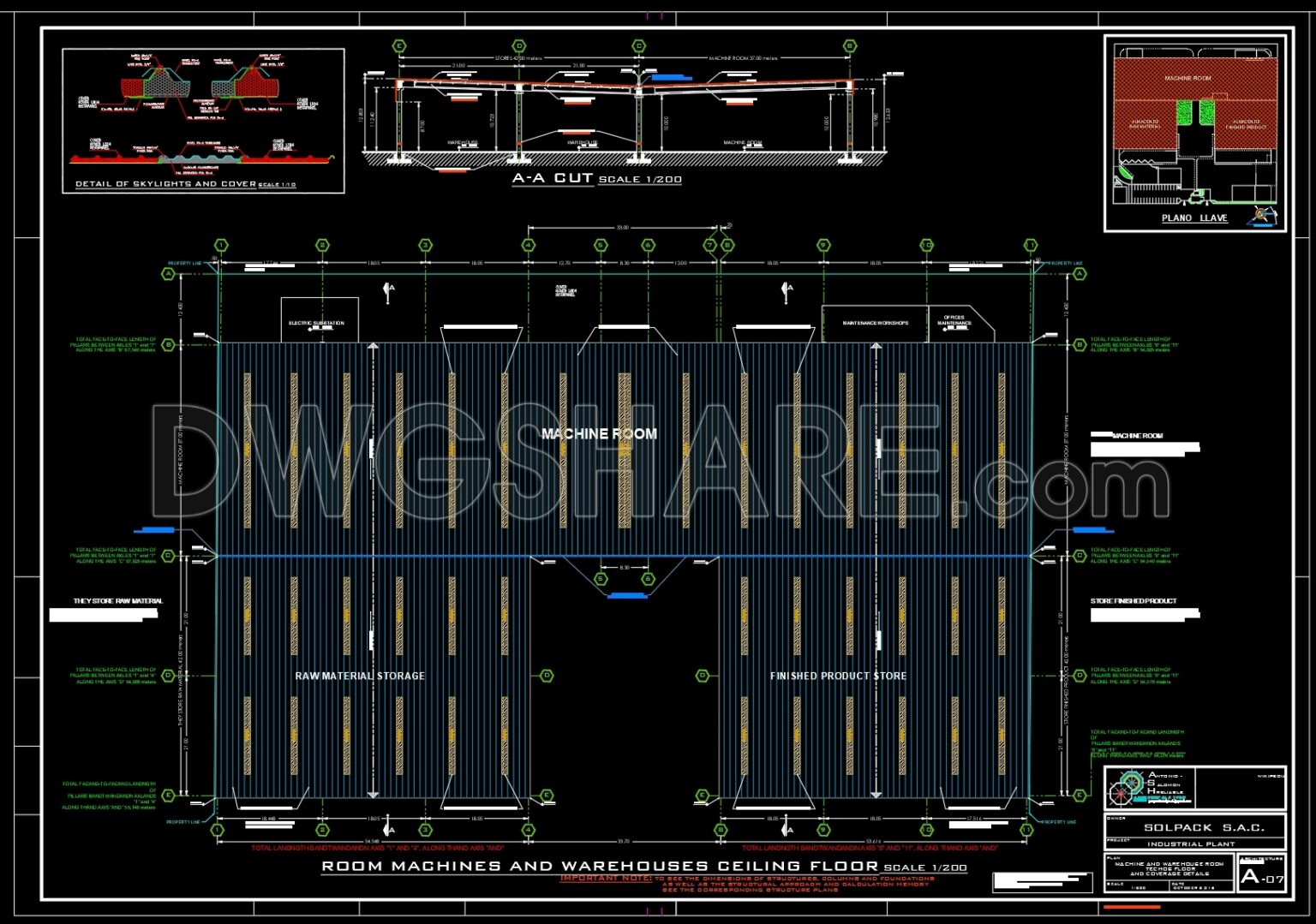 45.Autocad Drawings Of Complete Industrial Plant Project Plans For Download