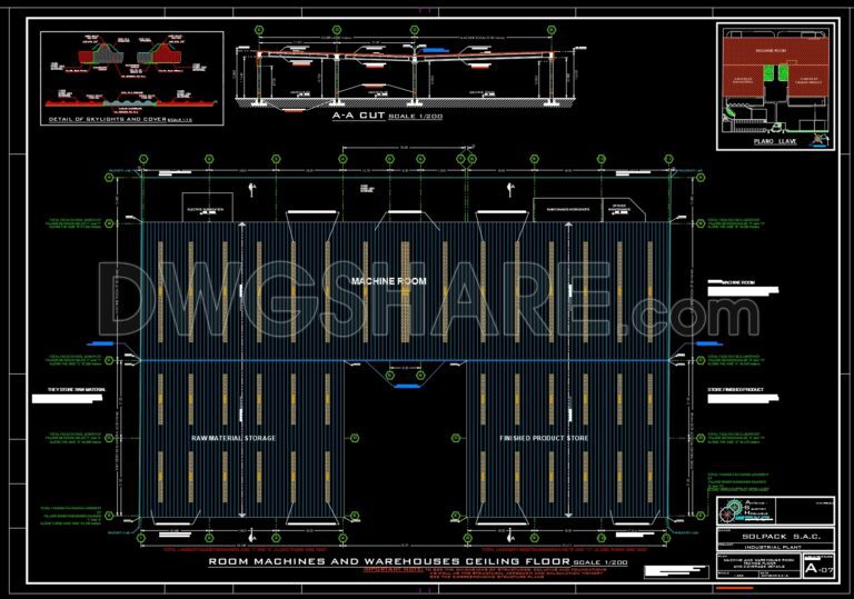 45.Autocad Drawings Of Complete Industrial Plant Project Plans For Download