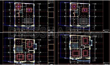 334. Download CAD blocks of various kitchen island floor plans
