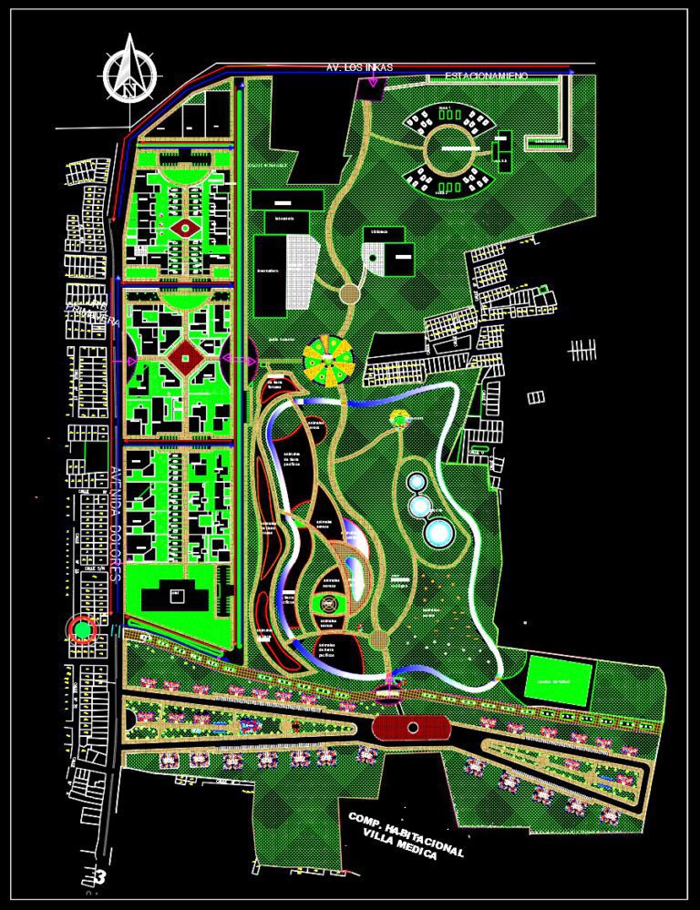 99.Autocad Drawing Of Ecopark Project Design For Download