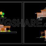 Autocad Drawings Of 1-Story Restaurant Plans, Elevations And Sections ...