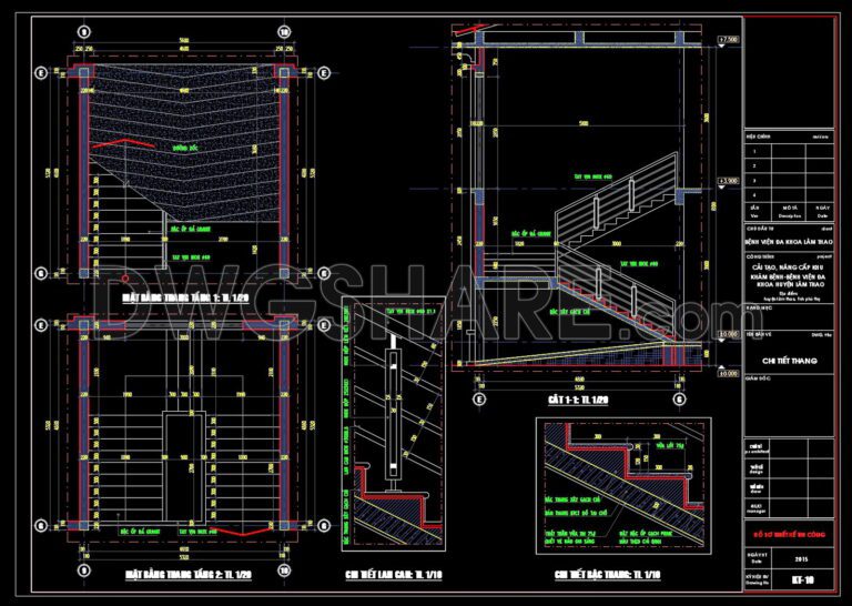 Autocad Drawings Of 2-Story Hospital A Complete Project 23×54m For Download