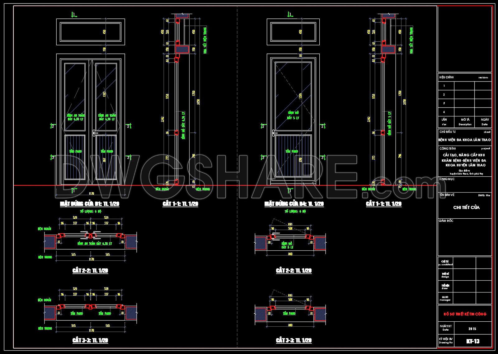 Autocad Drawings Of 2-Story Hospital A Complete Project 23×54m For ...