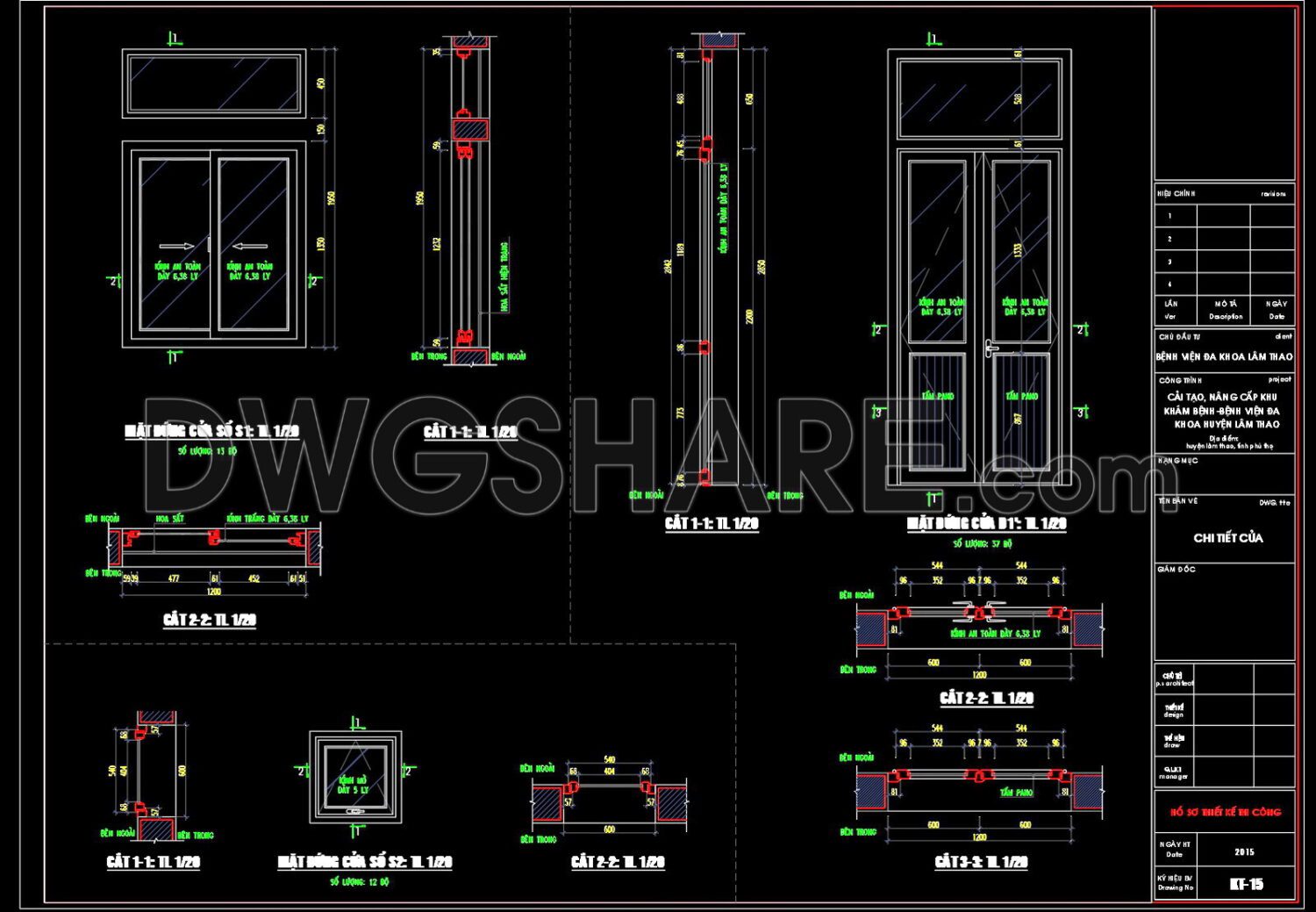 Autocad Drawings Of 2-Story Hospital A Complete Project 23×54m For Download
