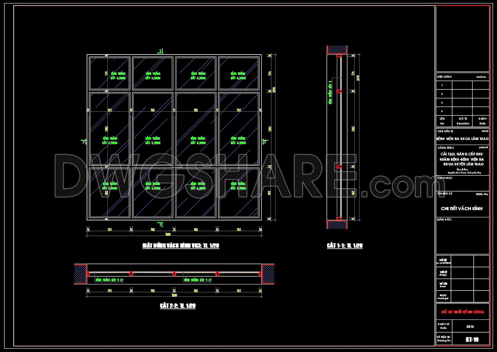 Autocad Drawings Of 2-Story Hospital A Complete Project 23×54m For ...