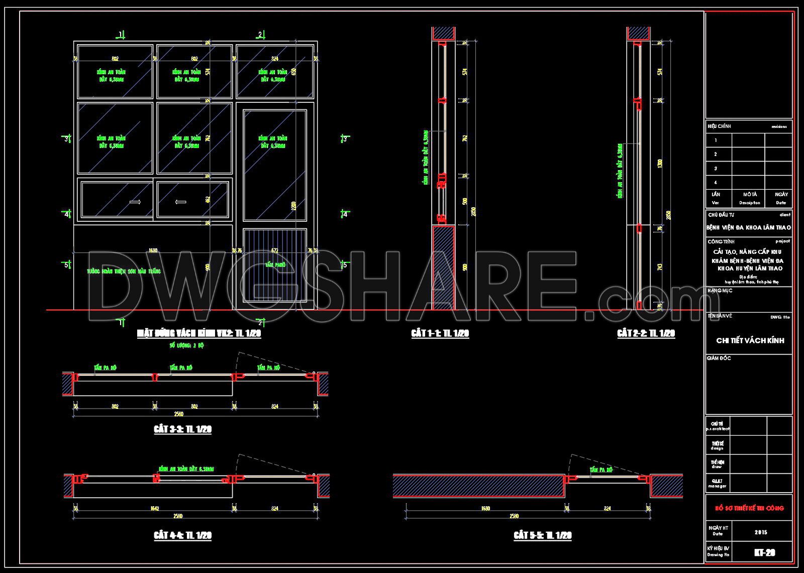 Autocad Drawings Of 2-Story Hospital A Complete Project 23×54m For ...