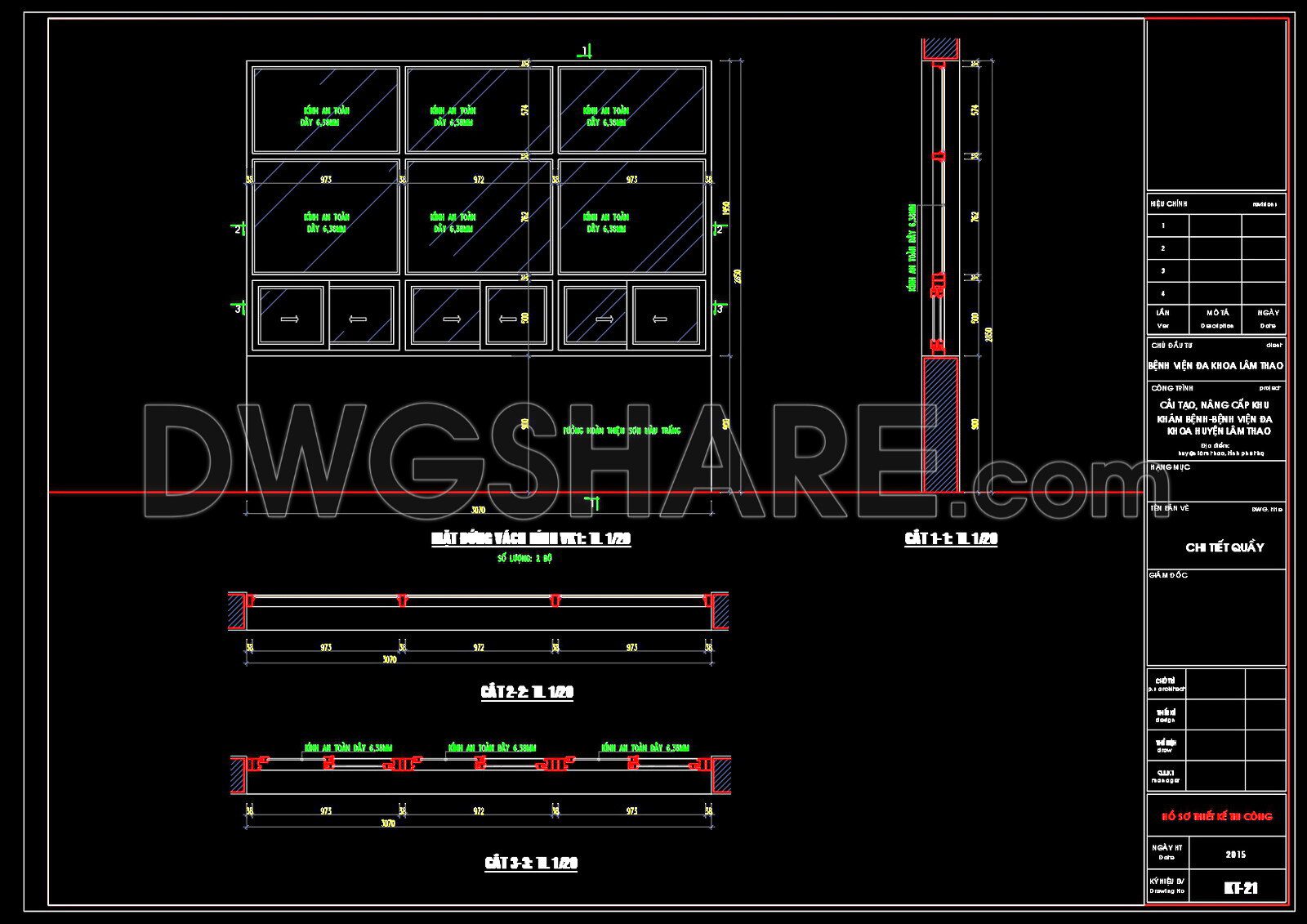 Autocad Drawings Of 2-Story Hospital A Complete Project 23×54m For ...