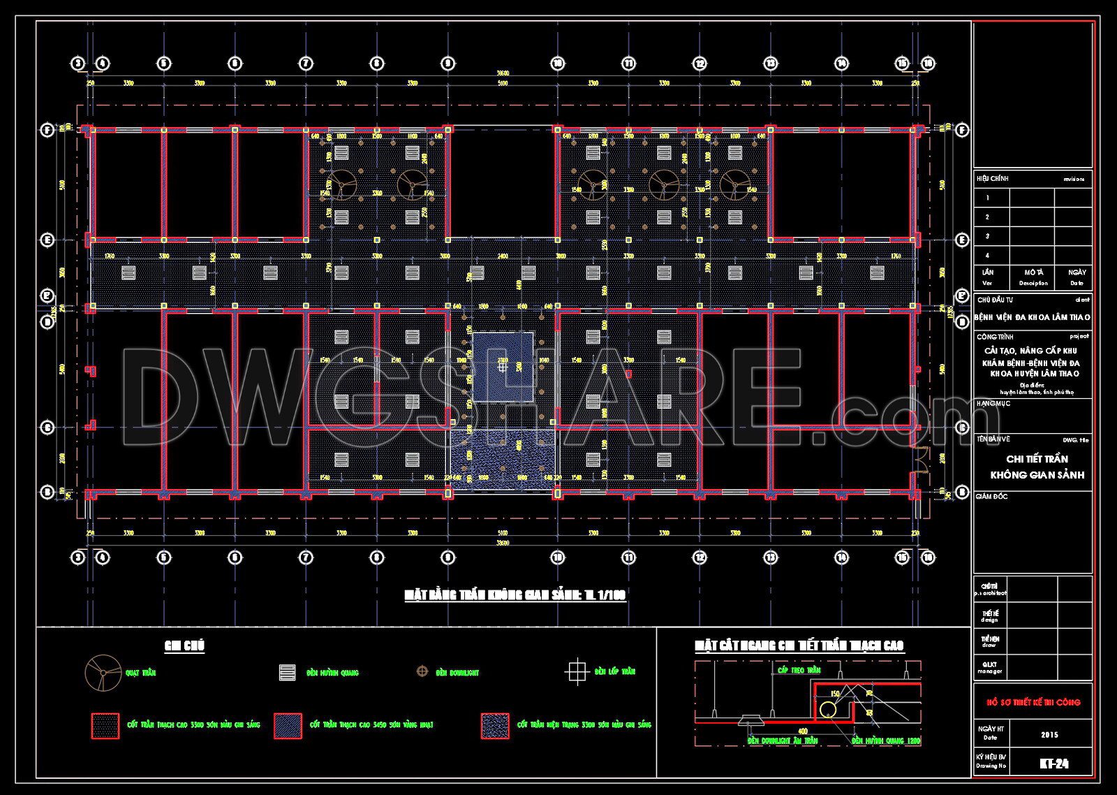 Autocad Drawings Of 2-Story Hospital A Complete Project 23×54m For ...