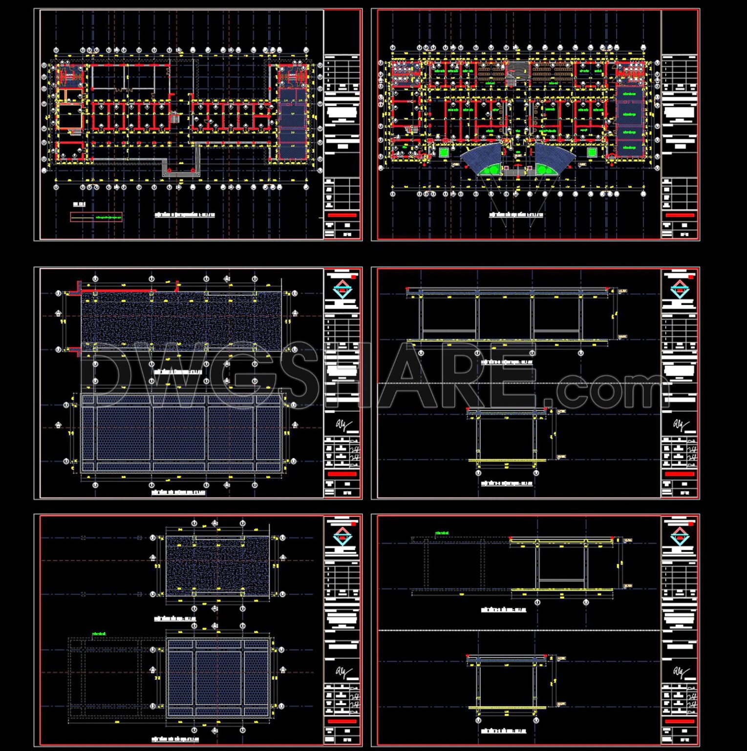 Autocad Drawings Of 2-Story Hospital A Complete Project 23×54m For Download