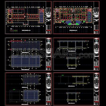 Autocad Drawings Of 2-Story Hospital A Complete Project 23×54m For Download