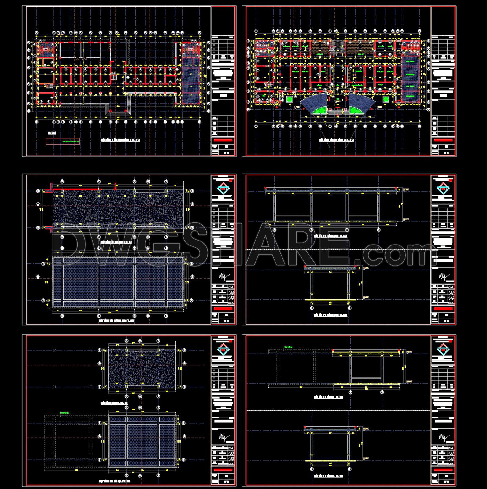 Autocad Drawings Of 2-Story Hospital A Complete Project 23×54m For ...