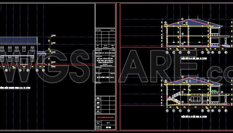 Autocad Drawings Of 2-Story Hospital A Complete Project 23×54m For ...