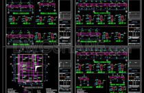 79.Autocad Drawings Of Pile Cap Layout and Sections Details For Download