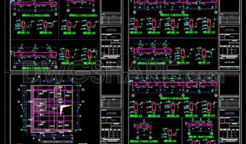 61.Free Download of Ladders Elevation and Sections Autocad Drawing DWG