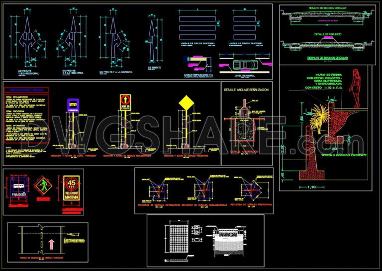 104.Autocad Drawings Of Urban street design sidewalks crosswalks ...
