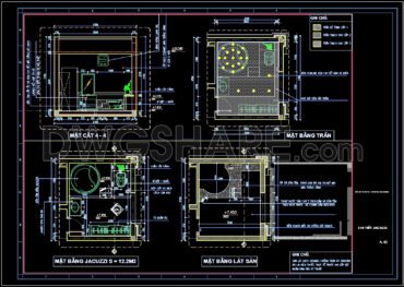 111.WC Layout Plan and elevations details AutoCAD drawing download