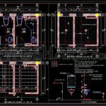 115.WC Layout Plan and elevations details AutoCAD drawing download (2 ...